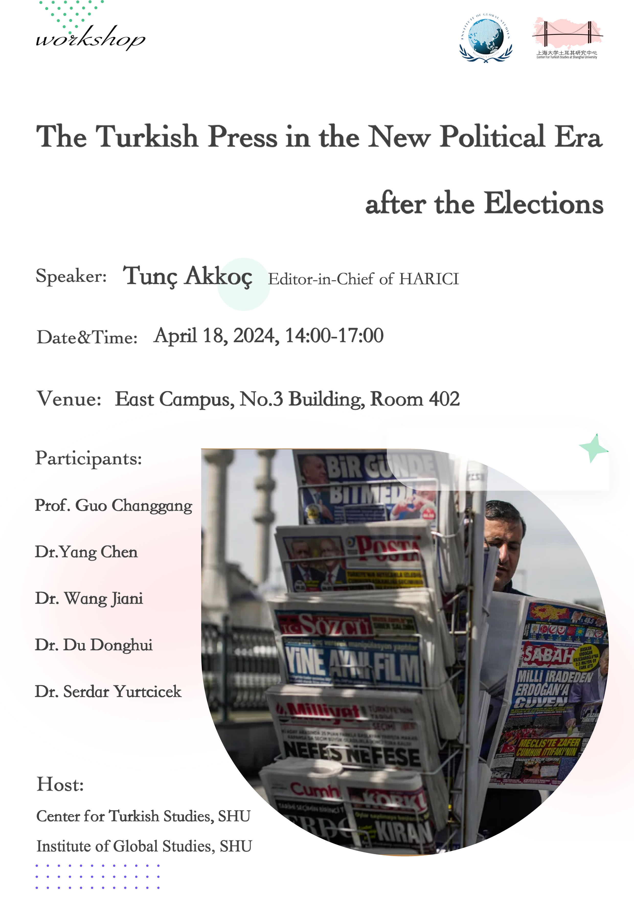 Workshop || The Turkish Press in the New Political Era after the ...